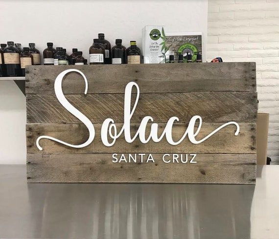 Spa Business Logo Wall Sign | Etsy