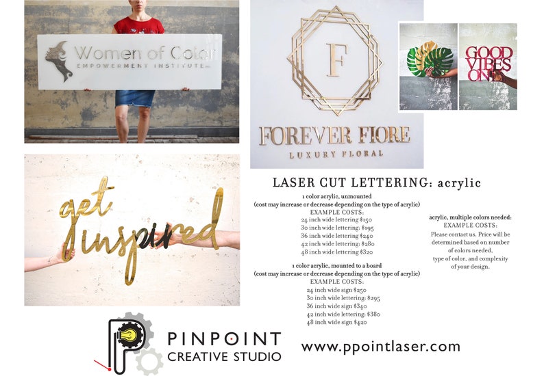 Custom Mirror Wall Letters for Business Logo Sign Laser Cut - Etsy