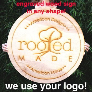 Engraved Wood Business Sign Rustic and Modern - Etsy