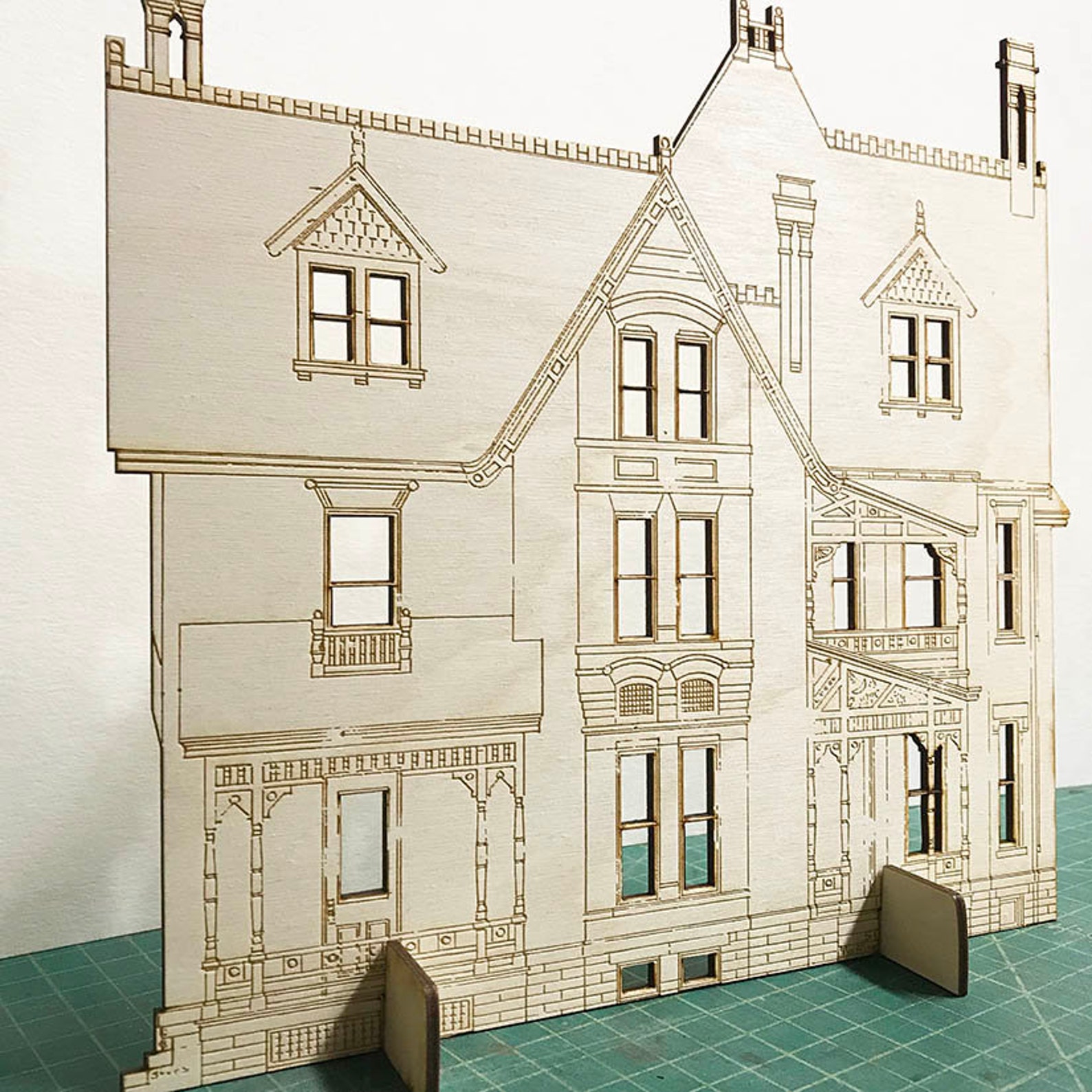 Custom Laser Cut Wood Business or Home Model Building | Etsy