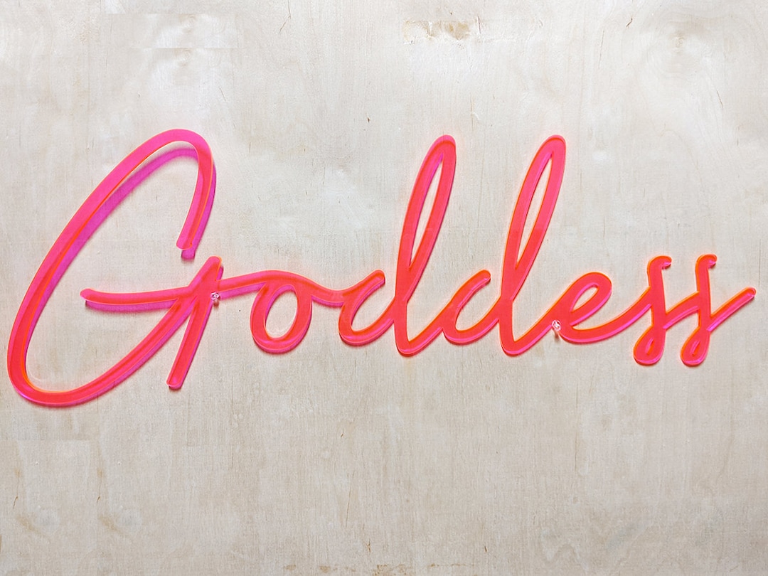 Neon Custom Business Sign in Pink Acrylic - Etsy