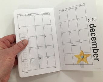 Pocket calendar | Etsy