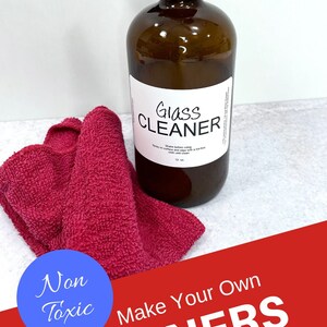 Window Cleaner Jar Labels-weatherproof Polyester Label-recipe Printed ...