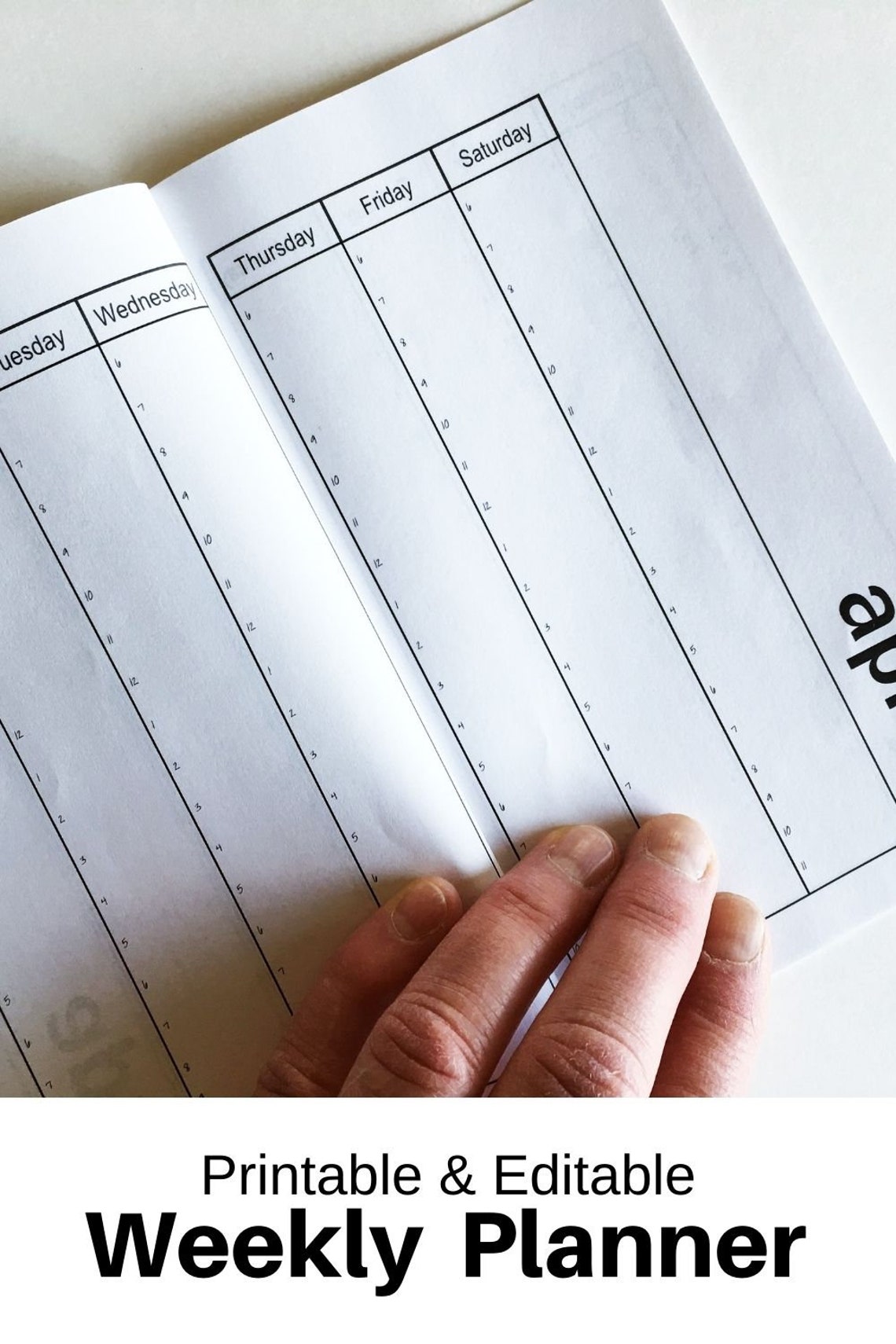 Printable Compact WEEKLY Pocket Planner PRINTABLE Instant - Etsy