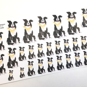 Border Collie Stickers - 28 Count Sticker Sheet - Etsy