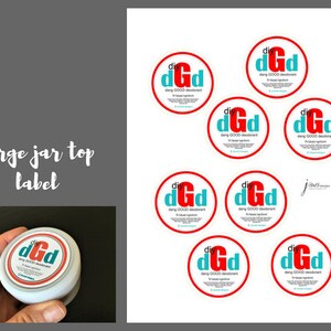 PRINTABLE Diy DEODORANT Labels - PDF, Silhouette, Jpg - Etsy