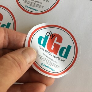 PRINTABLE Diy DEODORANT Labels - PDF, Silhouette, Jpg - Etsy