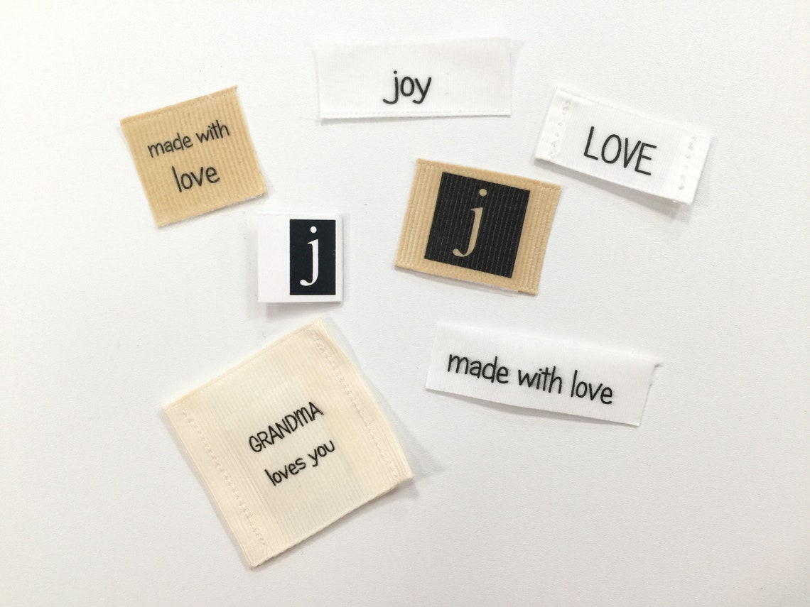 Printable Fabric Labels – Editable PDF – INSTANT DOWNLOAD – 4 Page Set ...