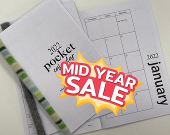Mini Pocket Calendar - Etsy