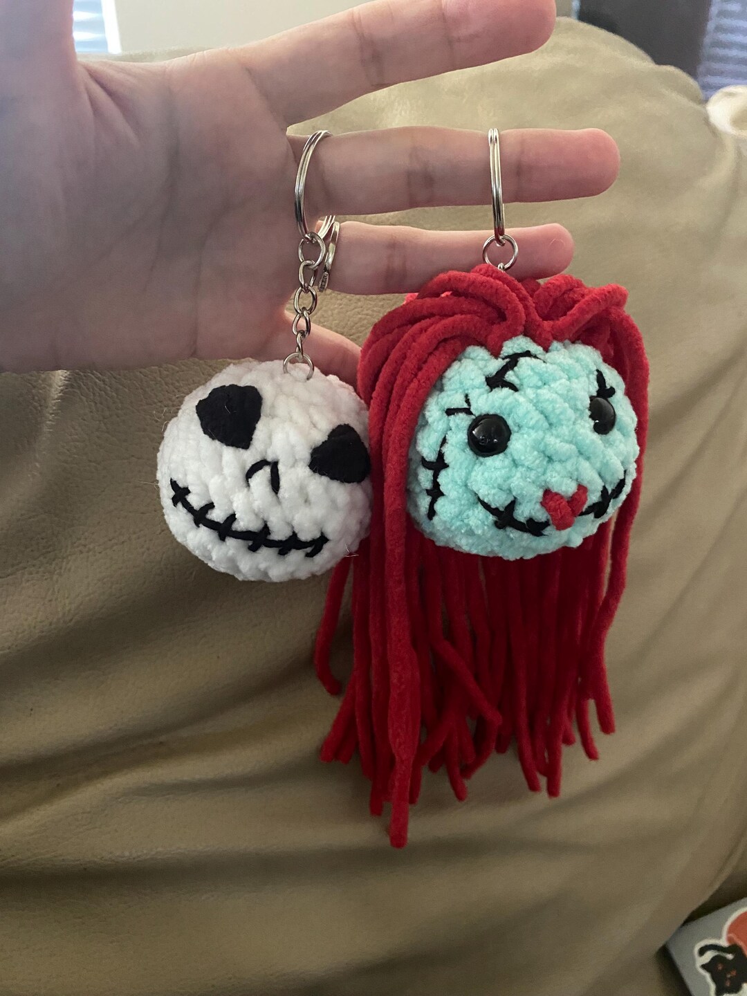 Jack and Sally Keychain Pattern - Etsy