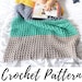 Color Block Crochet Blanket Pattern: 8 Sizes (PDF Download) - Etsy