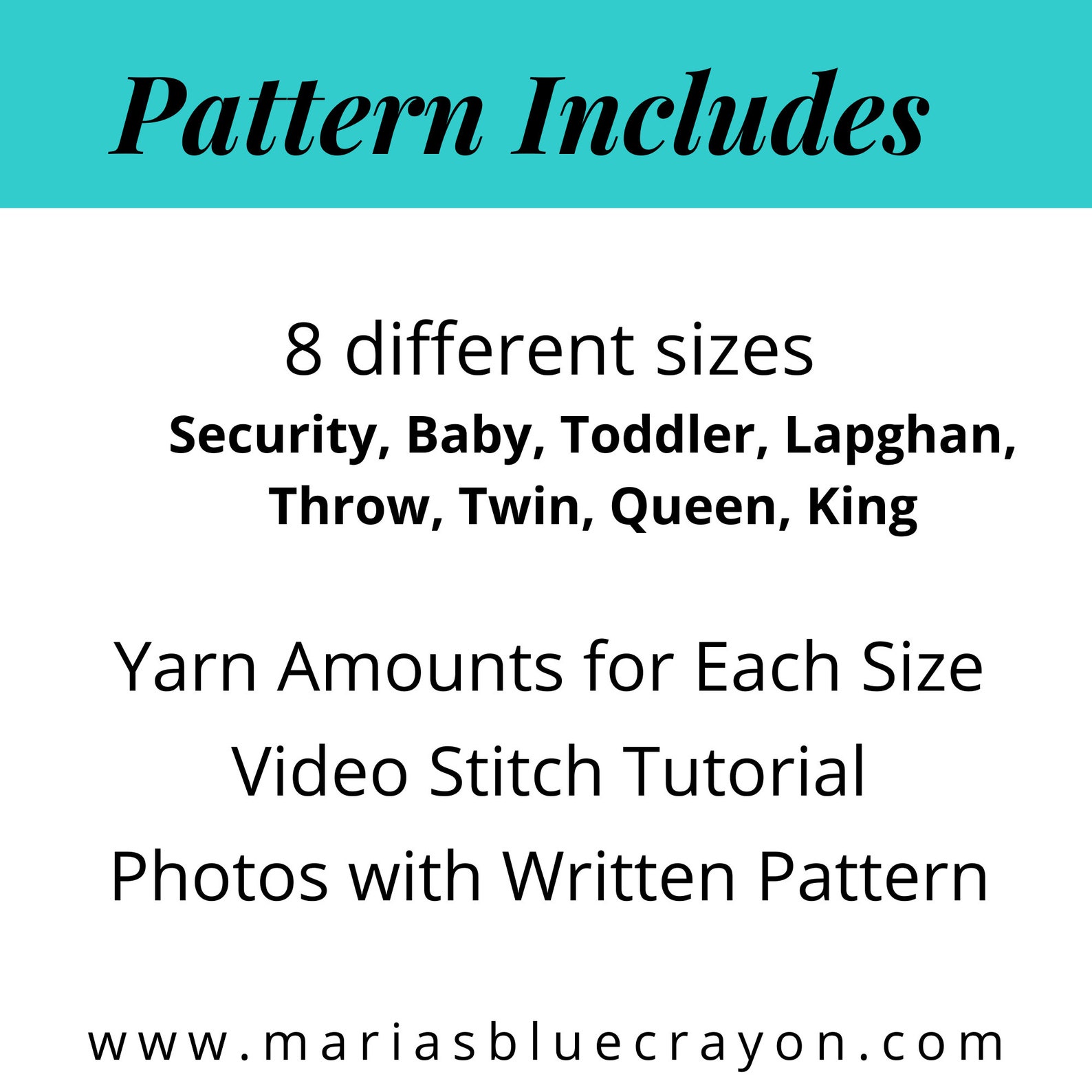 Crochet C2C Blanket Pattern: Baby to King Sizes (PDF Download) - Etsy