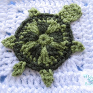Crochet Sea Turtle Pattern, Crochet Sea Turtle Blanket, Turtle Applique, Crochet Sea Animals ...