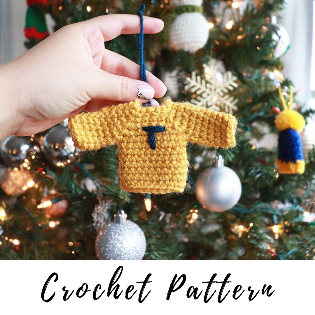 Crochet Sweater Ornament, Crochet Sweater Amigurumi, Crochet Pdf ...