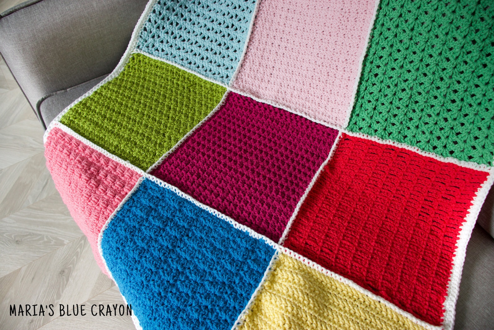 Crochet Sampler Blanket Pattern PDF Crochet Pattern Download - Etsy