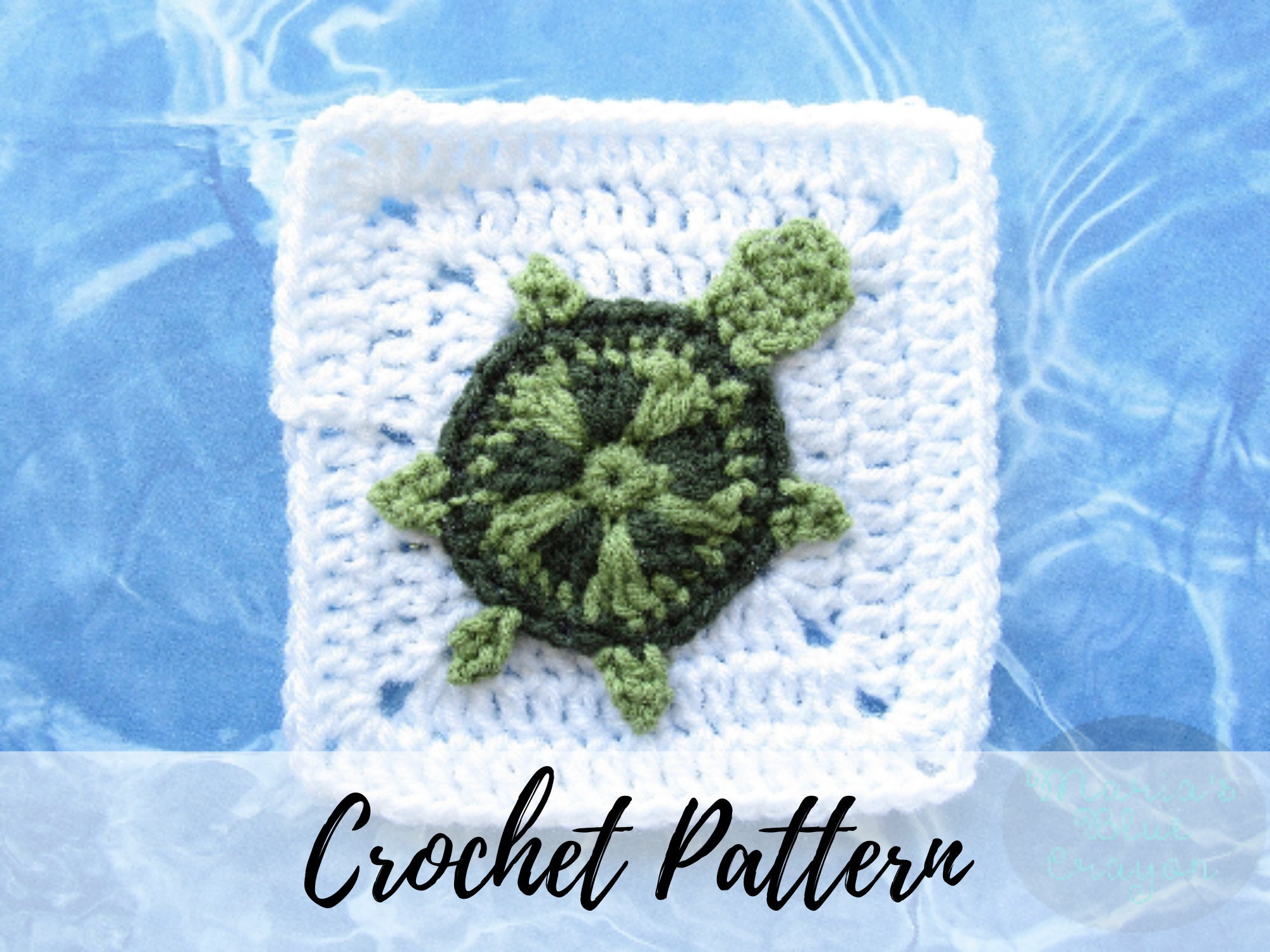 Crochet Sea Turtle Pattern Crochet Sea Turtle Blanket Turtle - Etsy UK