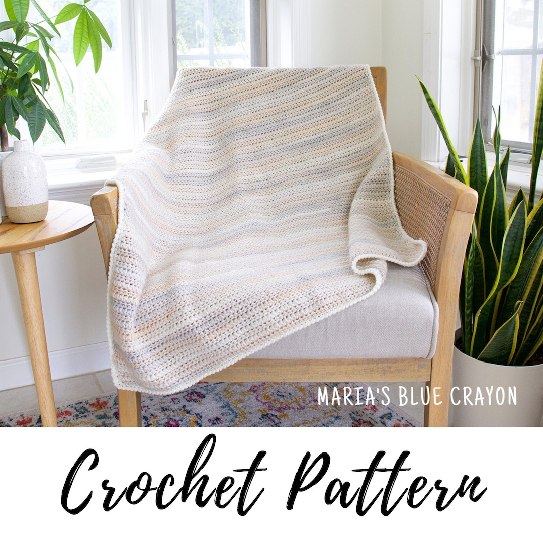 Crochet Blanket Pattern With Caron Blossom Cakes, PDF Pattern Download ...