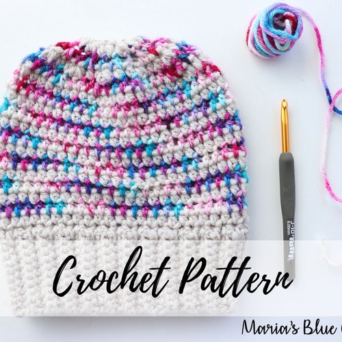 Crochet Hat Pattern C2C Beanie Crochet Pattern Instant PDF - Etsy