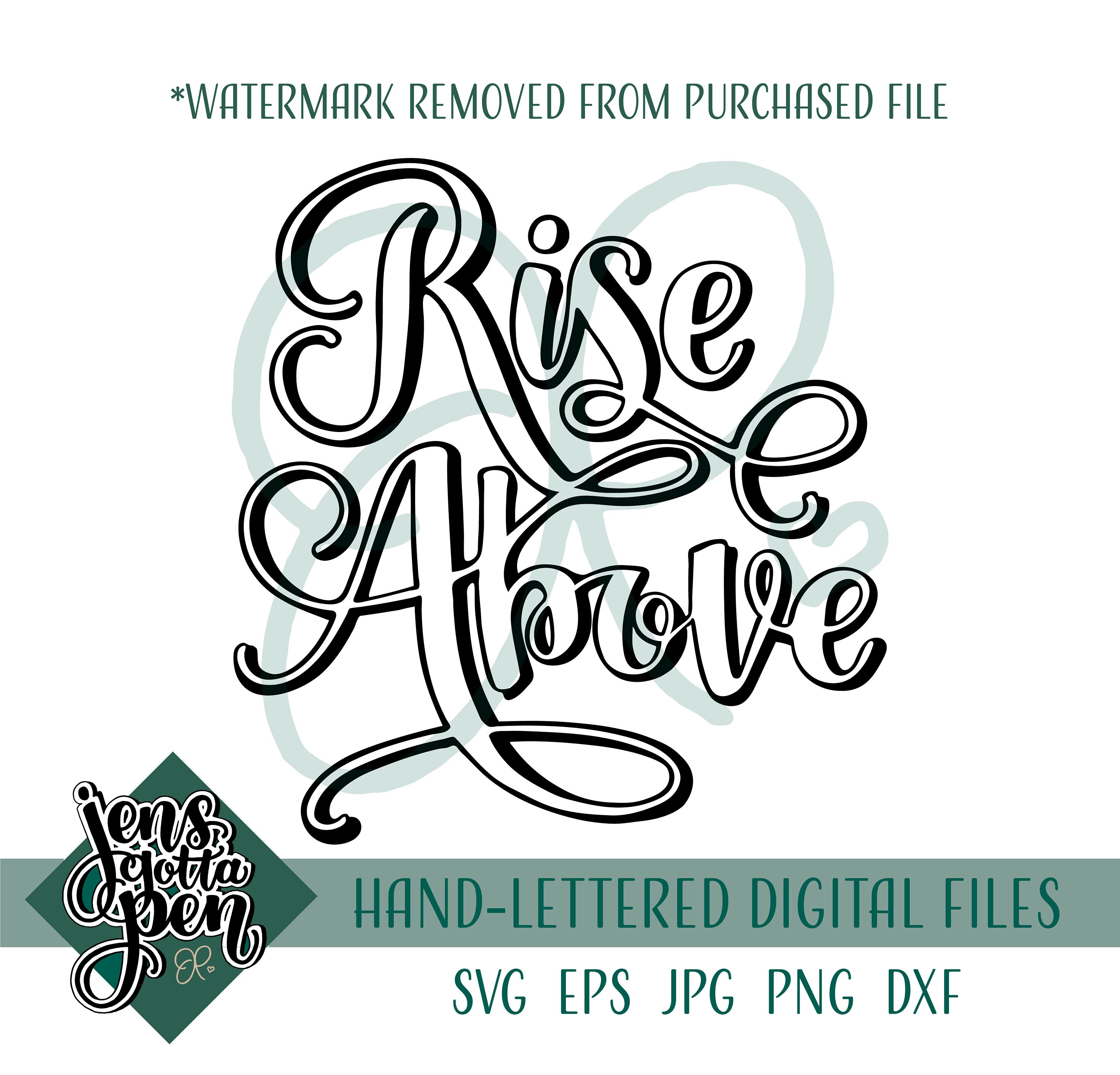 Rise Above Svg Inspirational Svg for Women Inspiring Png - Etsy