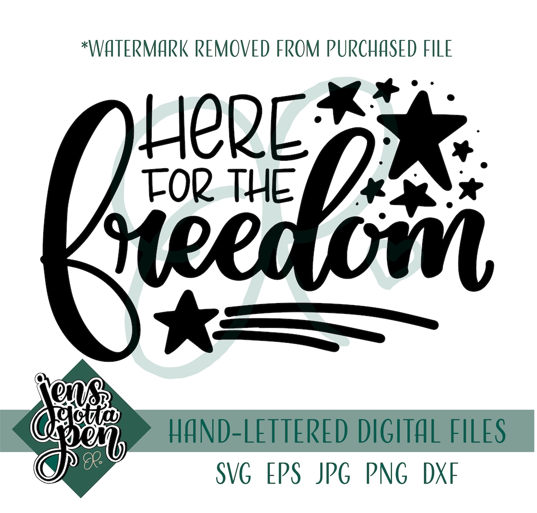 Freedom Svg for Cricut, Patriotic Dxf for Silhouette, 4th of July Png ...