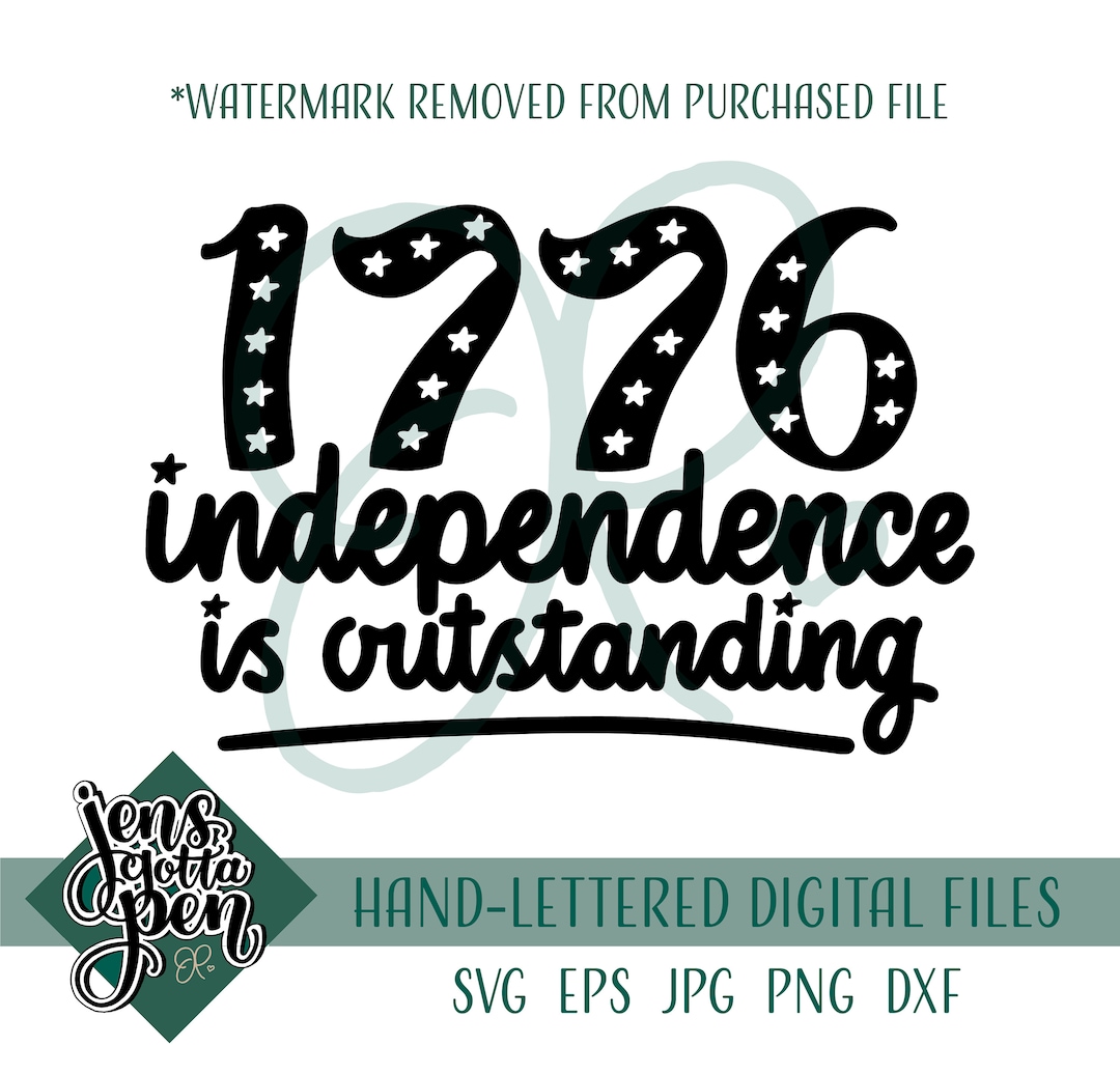 1776 Svg for Cricut, Patriotic Dxf for Silhouette, 4th of July Png for ...