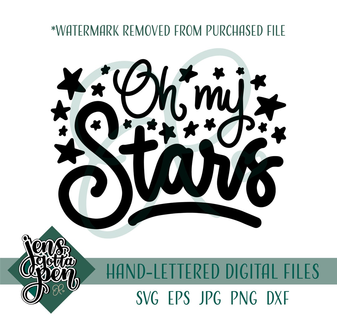 Oh My Stars Svg for Cricut, Patriotic Dxf for Silhouette, 4th of July ...