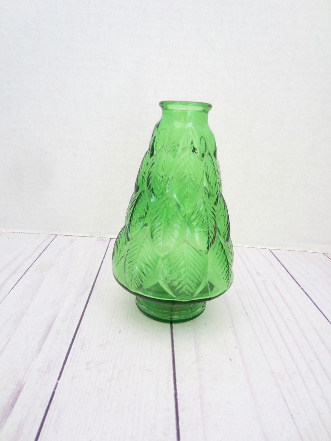 Vintage Green Vase Wheaton Glass Company Vase - Etsy