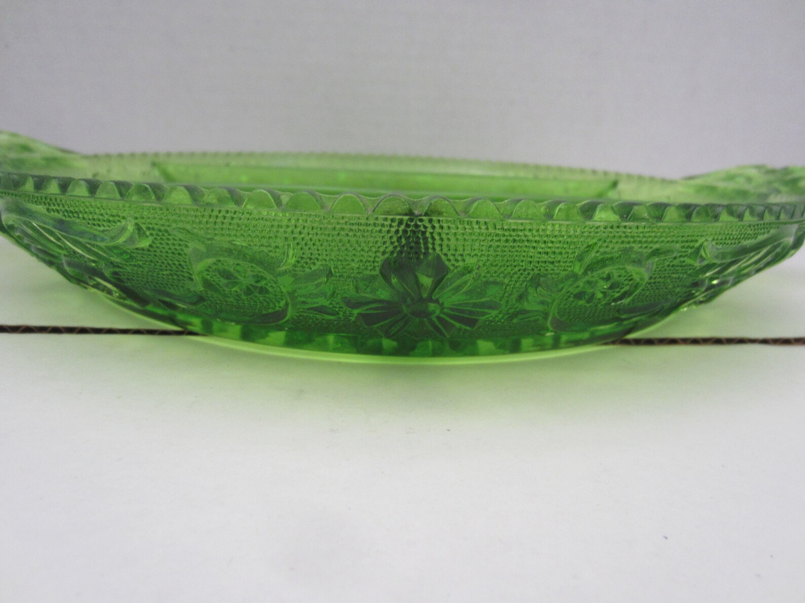 Vintage Green Depression Glass Plate Antique Depression - Etsy
