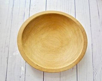 Vintage Rustic Wood Bowl Small Out of Round Wood Bowl - Etsy