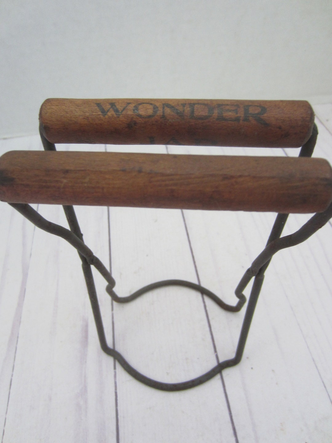Vintage Canning Jar Lifter Wood Handled Wonder Jar Lifter - Etsy