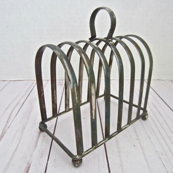 Vintage Silver Toast Holder - Etsy