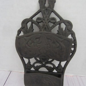 Vintage Cast Iron Match Holder - Etsy