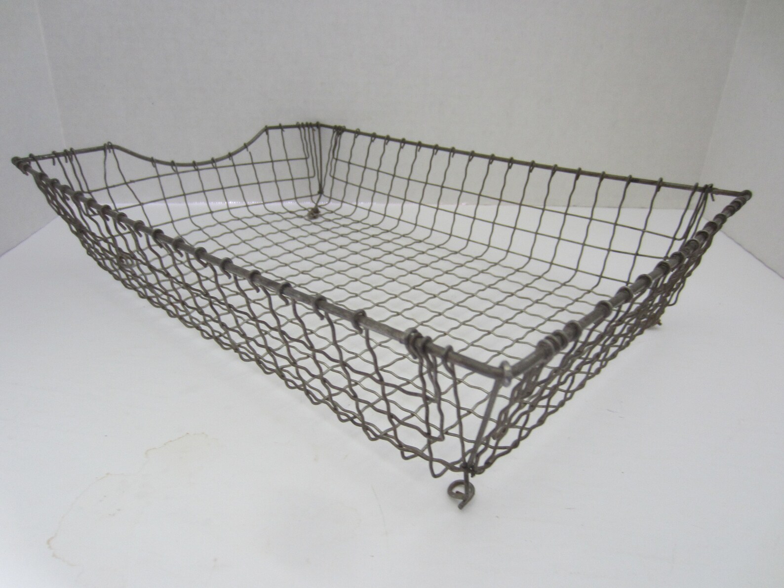 Vintage Wire Desk Basket Vintage Office Storage Basket - Etsy