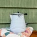 Vintage White Enamelware Kettle, Black Trim, Cowboy Coffee Pot - Etsy