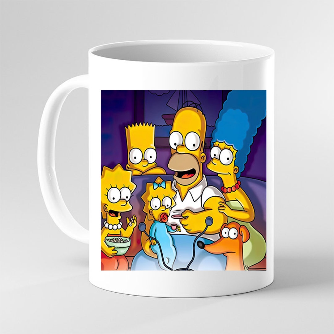 Simpsons Family and Their Faithful Hound Cartoon Kids' Ceramic Mug - Etsy