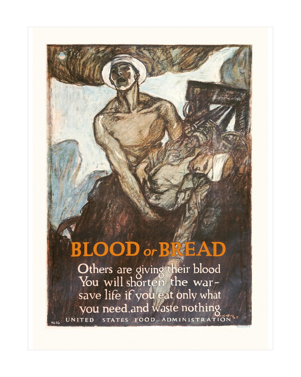 World War 2 Propaganda Poster Blood or Bread - Etsy