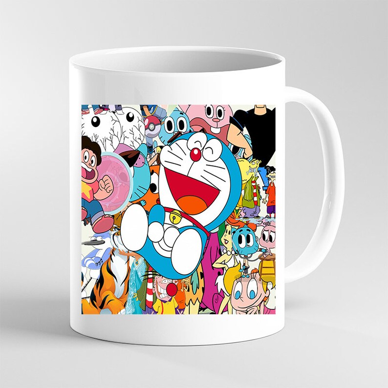 Doraemon Cartoon Kids' Ceramic Mug - Etsy