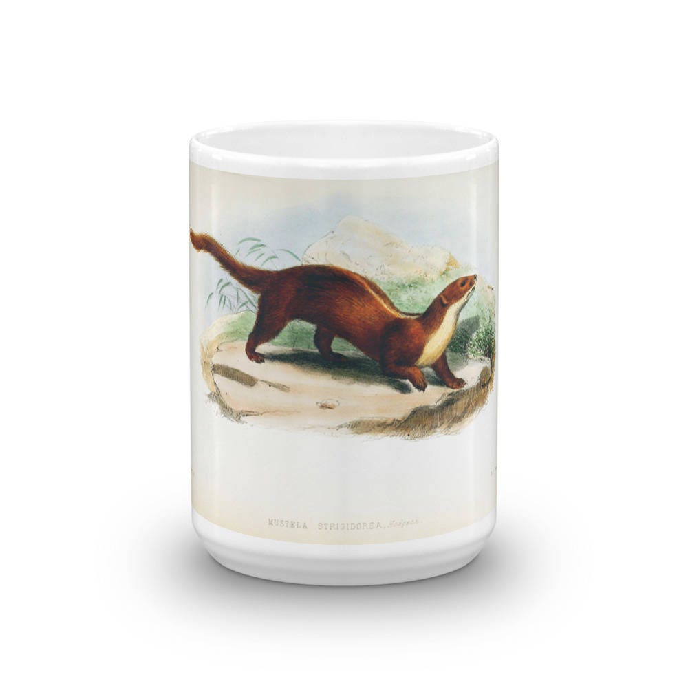 Coffee Mug Ceramic Stripe-backed Weasel Coffee Mug - Etsy