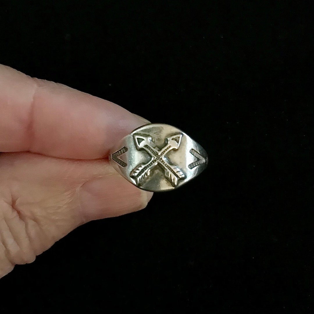 Awesome Vintage Bell Sterling Crossed Arrows Ring - Etsy