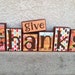 Thanksgiving Blocks Give Thanks - Etsy