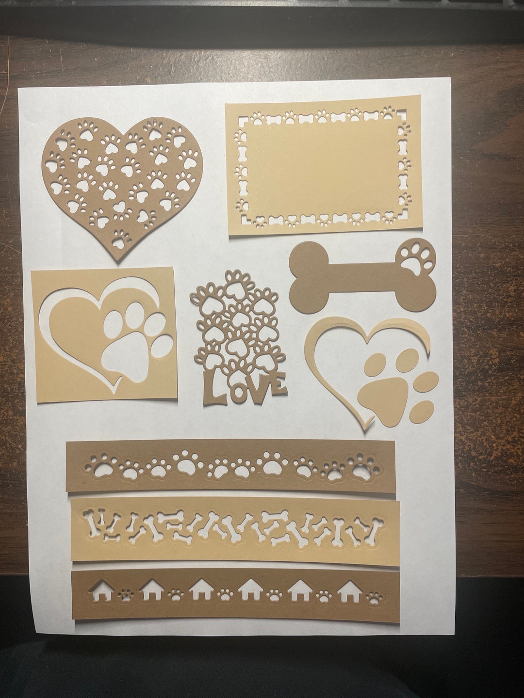 Puppy Package - Cardstock, Die Cuts - Etsy