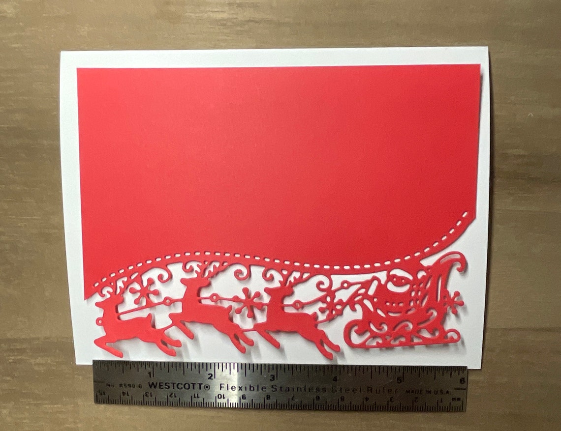 5 Christmas Overlays for Cards - Die Cuts ~ Card Stock Die Cut ~ Card ...