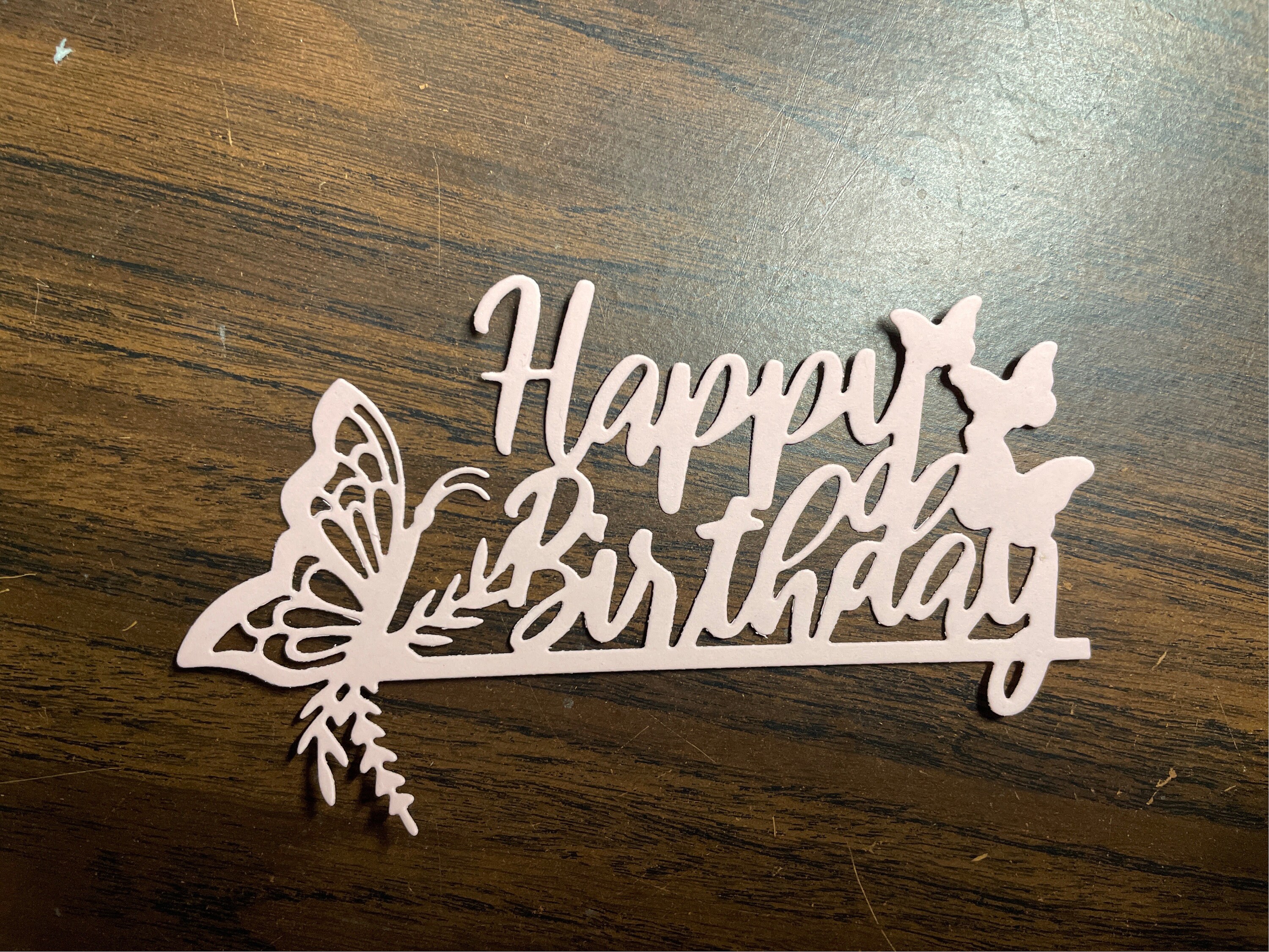 Set of 6 Different Happy Birthday Overlays - Die Cuts ~ Card Stock Die ...