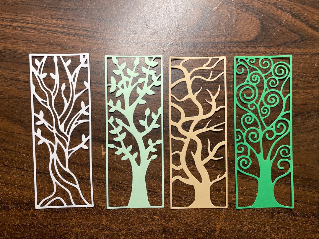 4 Different Tree Overlays - Die Cuts ~ Card Stock Die Cut ~ Card or ...