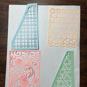 Set of 4 Background Overlays - Die Cuts ~ Card Stock Die Cut ~ Card or ...