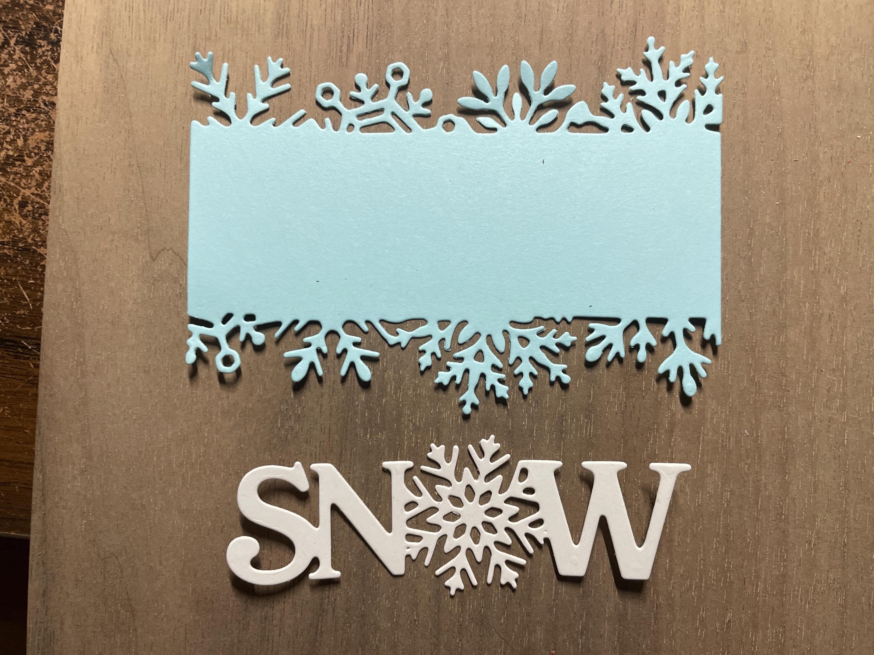 Set of 5 Christmas Overlays - Die Cuts ~ Card Stock Die Cut ~ Card or ...