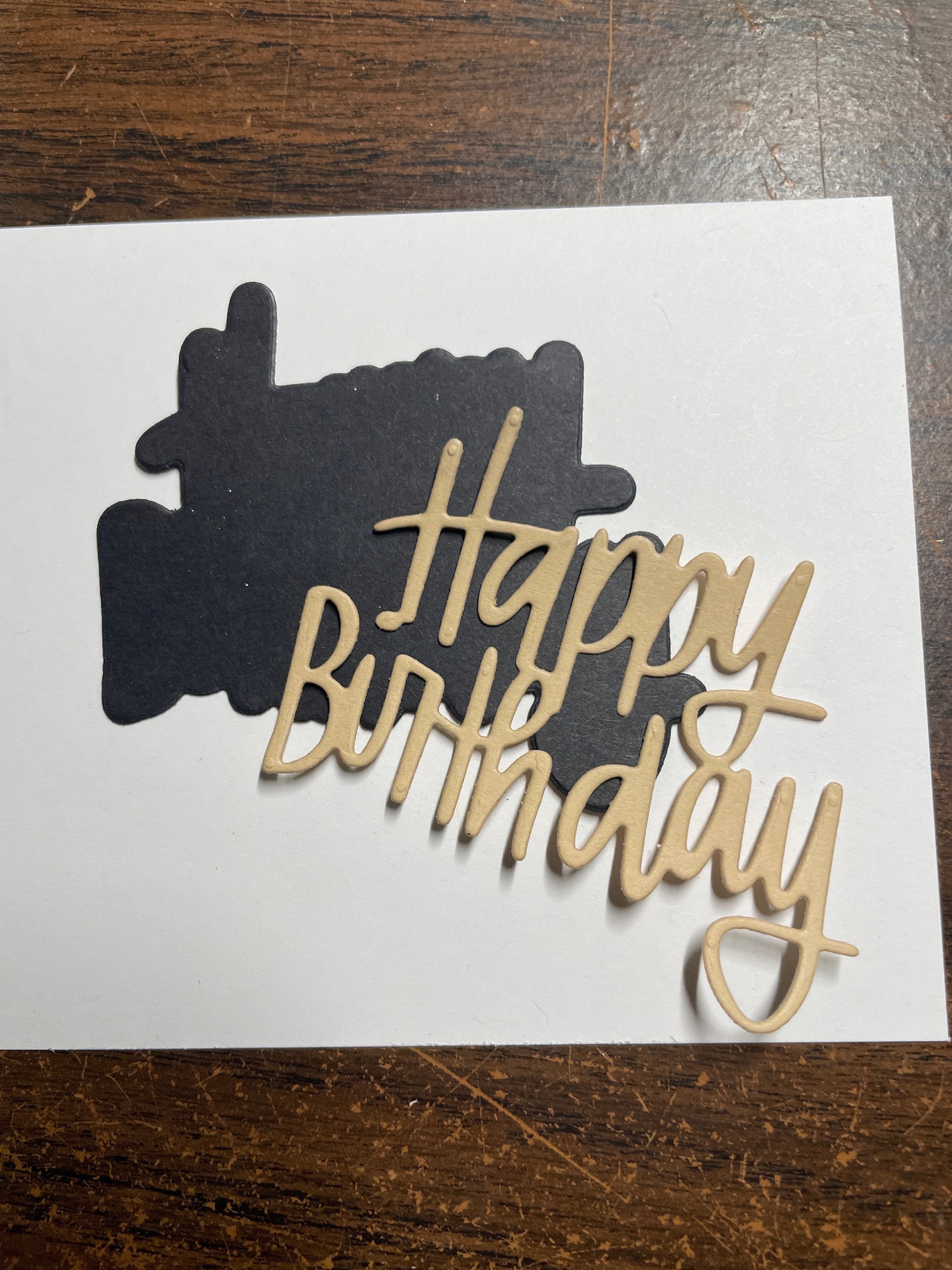 Set of 6 Different Happy Birthday Overlays Die Cuts Card Stock Die Cut ...