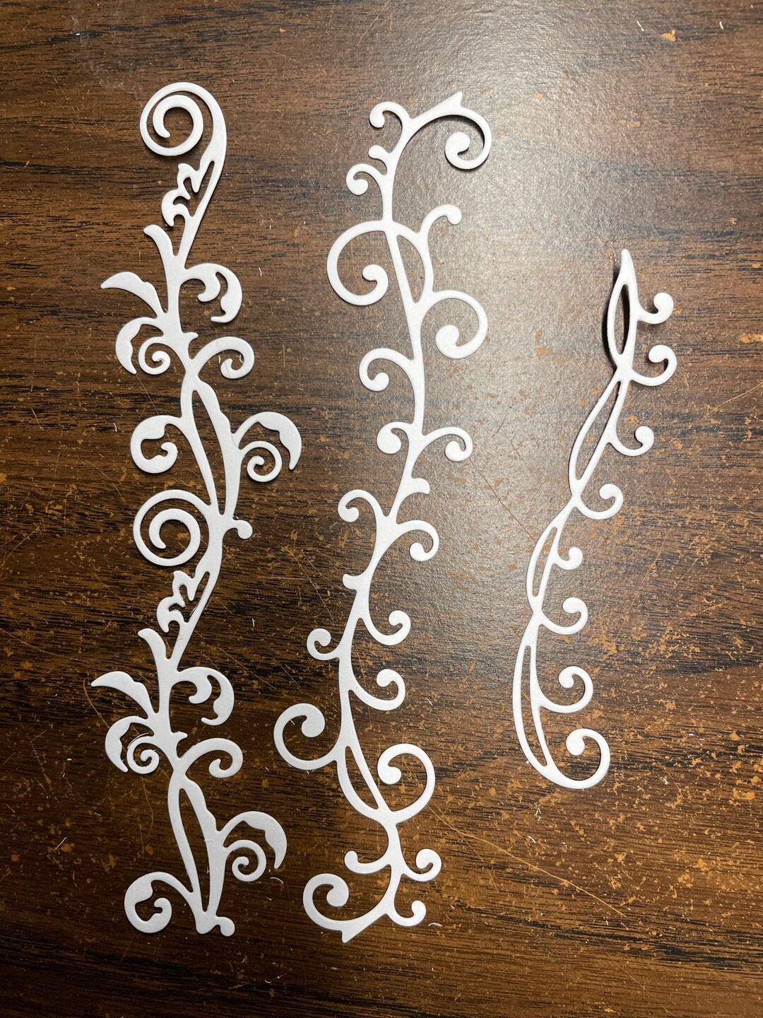 Scroll Die Cuts - Card Making Embellishments, Set of 6 - Etsy