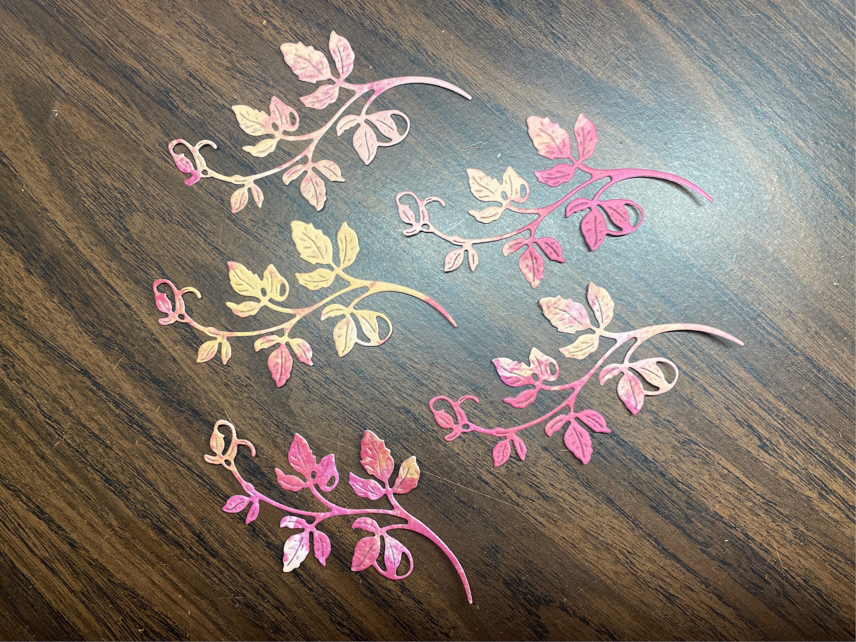 5 Vines of Leaves 4 Different Variations Card Stock - Etsy