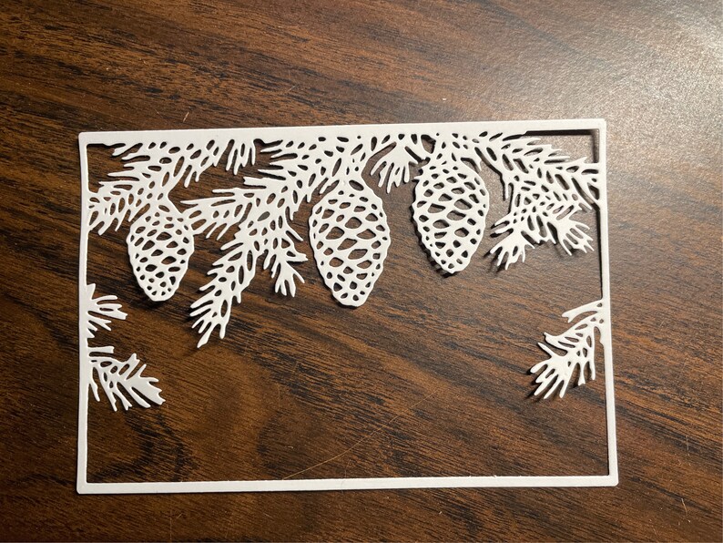 NEW Set of 5 Christmas Card Overlays - Die Cuts ~ Card Stock Die Cut ...